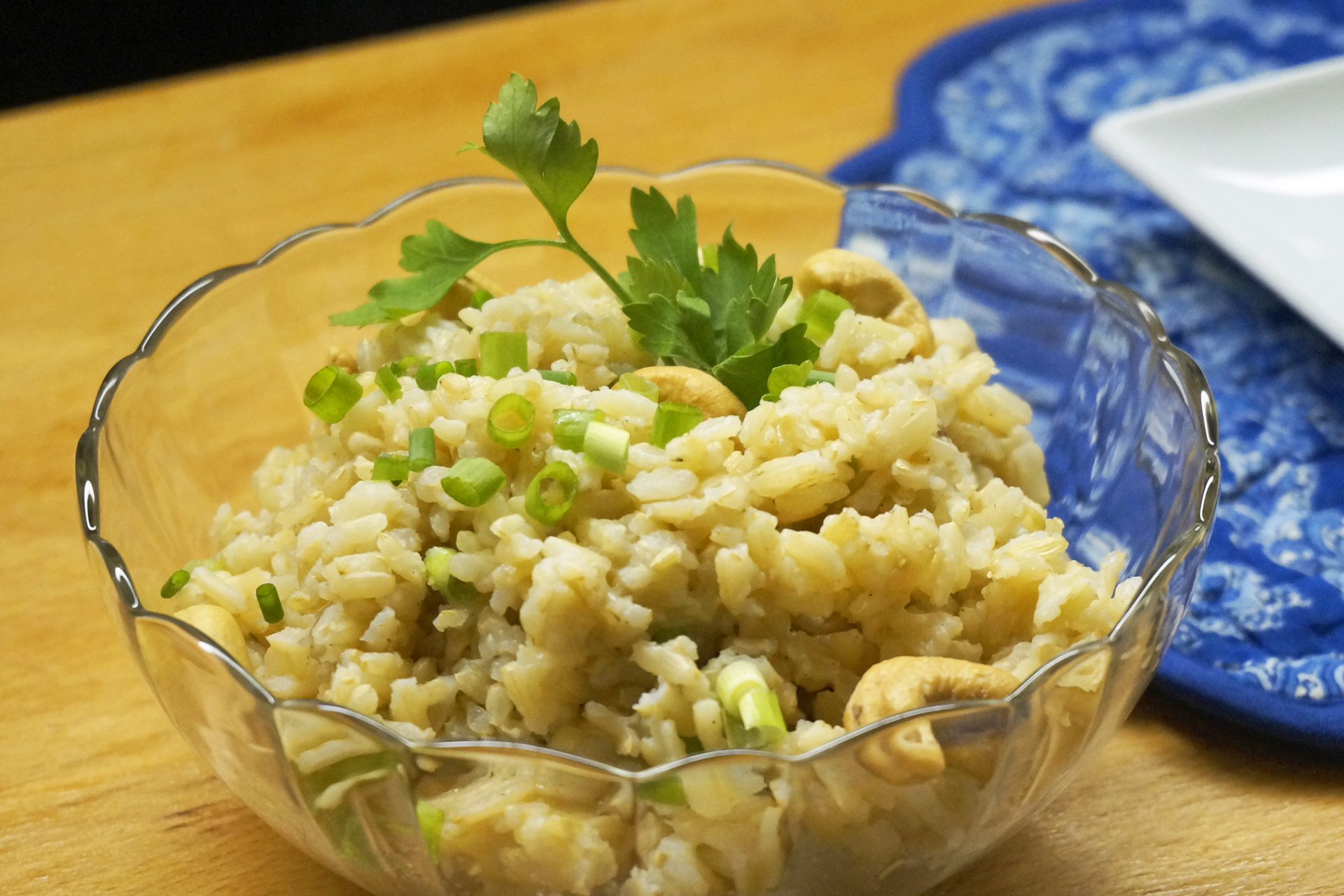 Basmati Rice With Cashews and Scallions - Jazzy Vegetarian - Vegan and ...