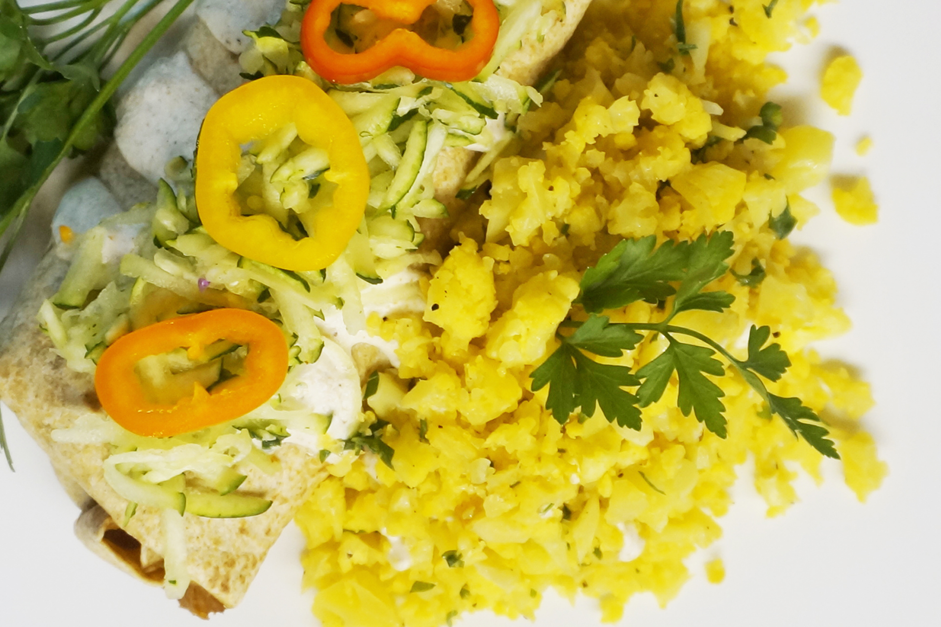 Laura's Cauliflower Rice - Jazzy Vegetarian - Vegan and Delicious!