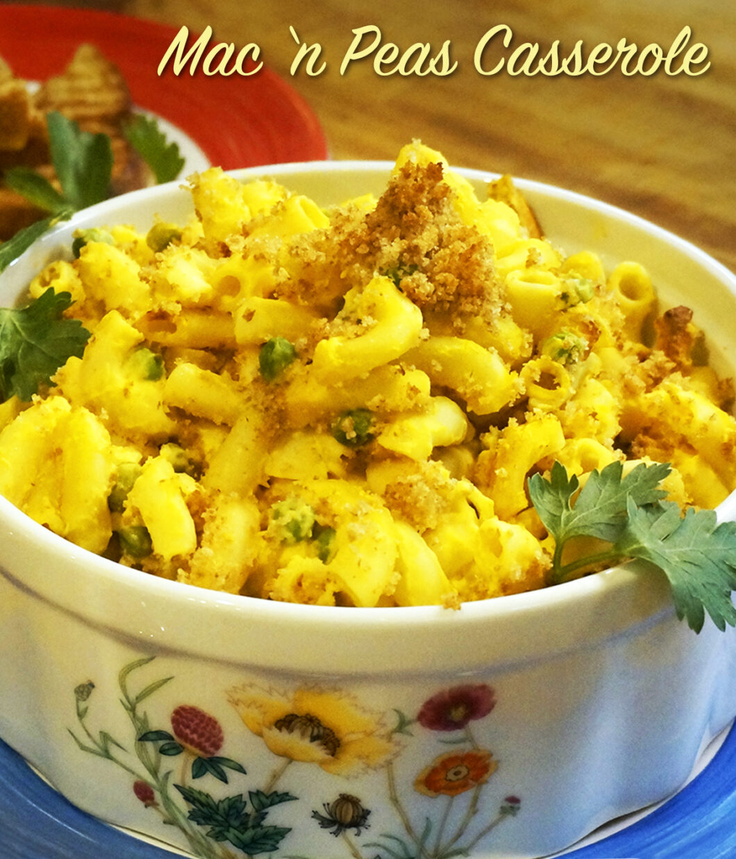 Mac 'n Peas Casserole with Vegan "Cheese" Sauce - Jazzy Vegetarian ...