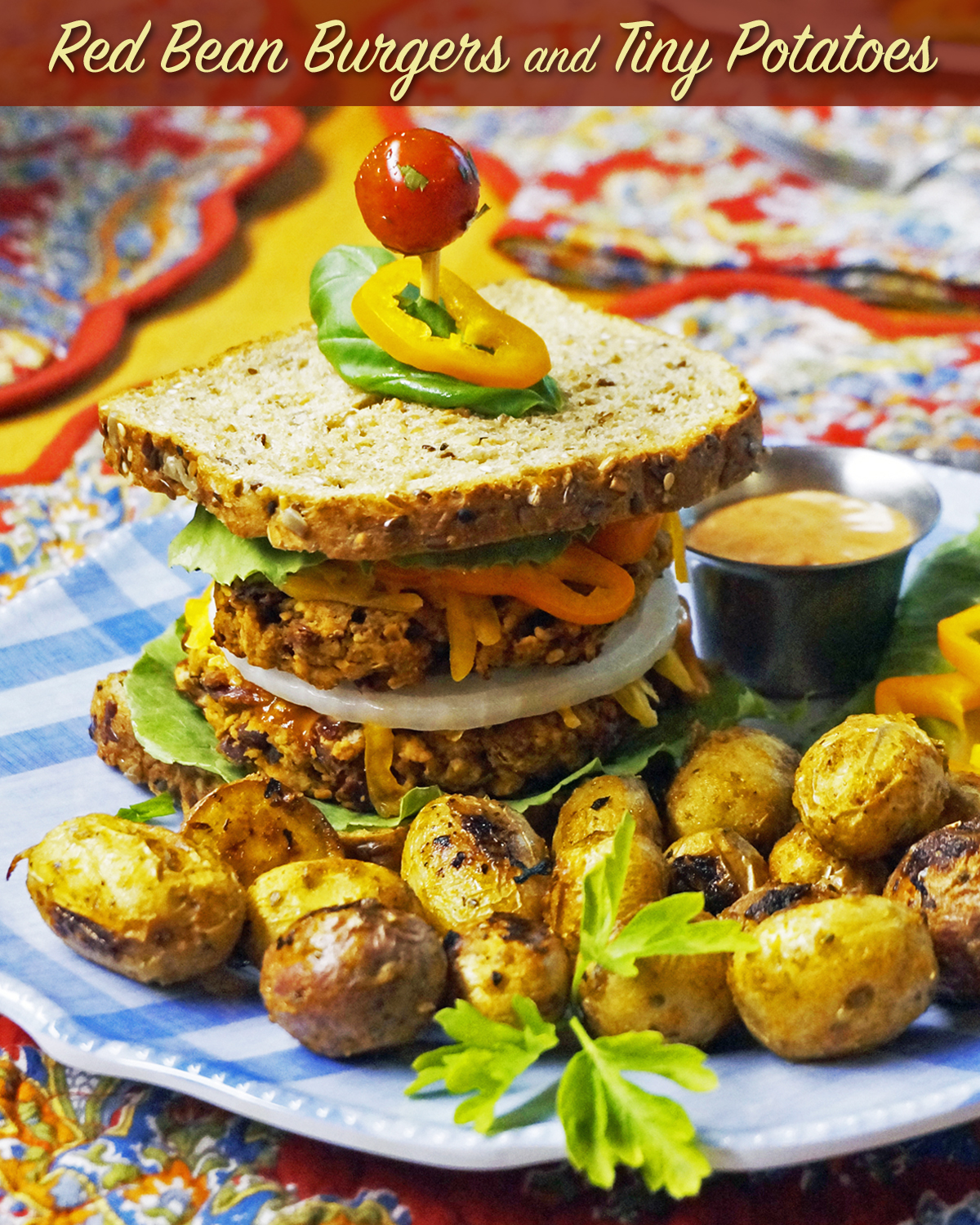 Laura's Vegan Red Bean Burgers - Jazzy Vegetarian - Vegan and Delicious!