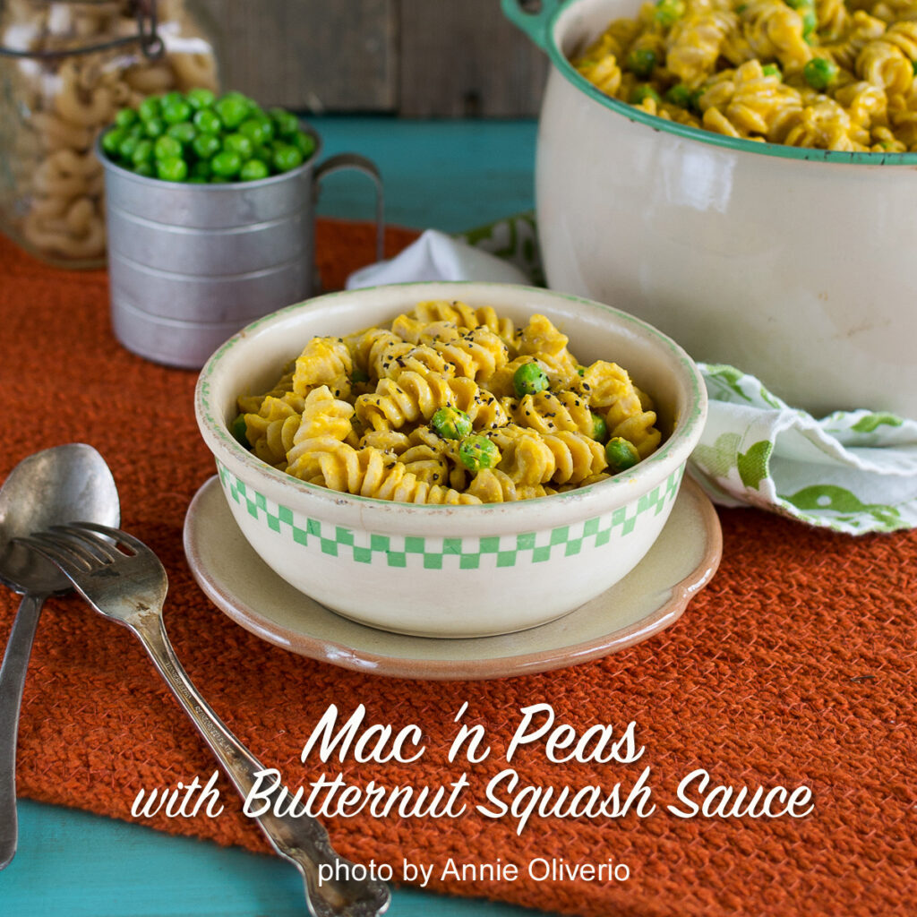 Mac ’n Peas with Creamy Butternut Squash Sauce - Jazzy Vegetarian ...