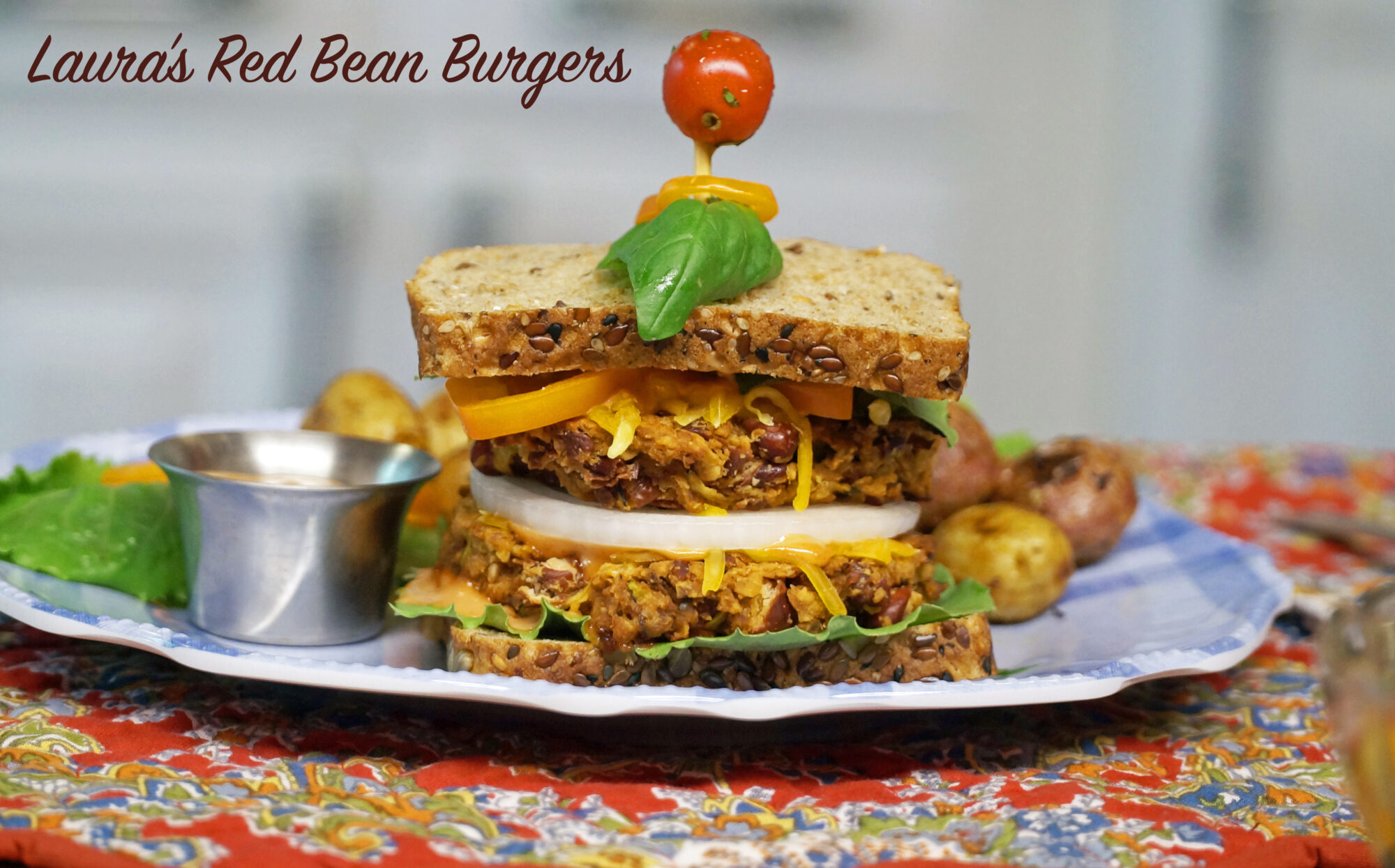 Laura’s Red Bean Burgers - Jazzy Vegetarian - Vegan and Delicious!