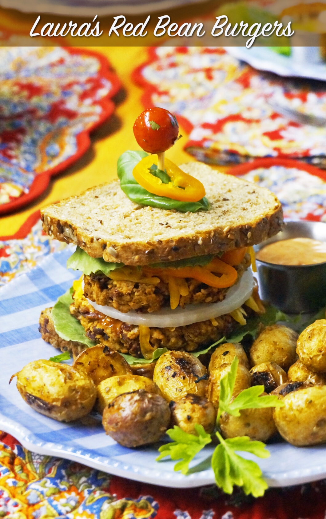 Laura’s Red Bean Burgers - Jazzy Vegetarian - Vegan and Delicious!