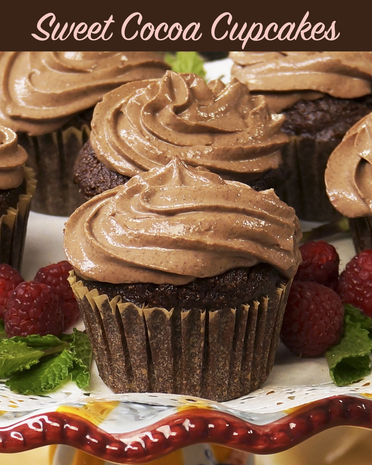 Sweet Cocoa Cupcakes with Vegan Chocolate Frosting - Jazzy Vegetarian ...