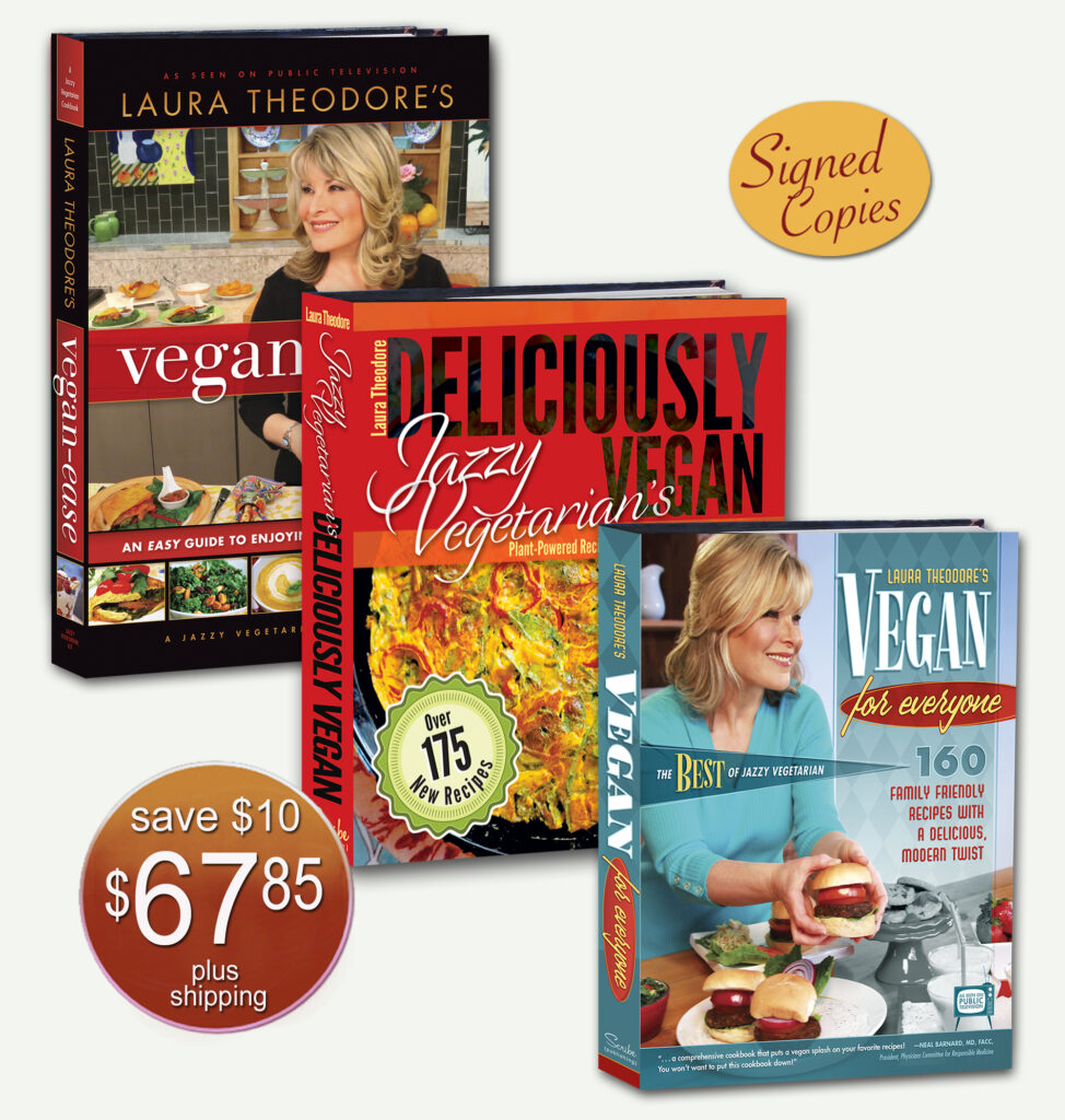 Laura’s Favorite Cookbook Combo - Jazzy Vegetarian - Vegan and Delicious!