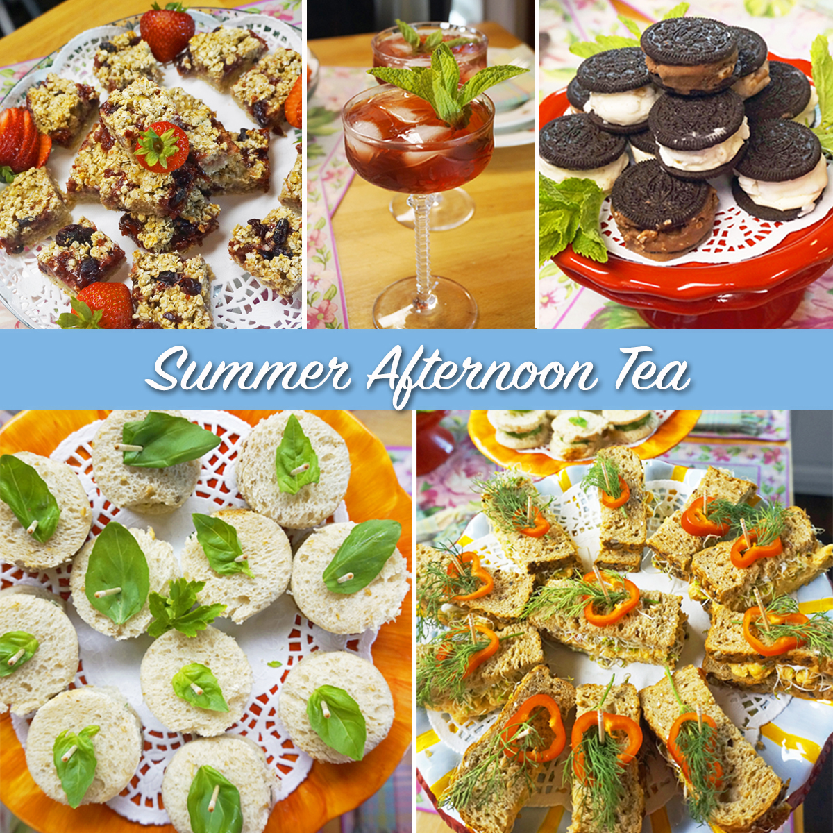 SUMMER AFTERNOON TEA - Jazzy Vegetarian - Vegan and Delicious!