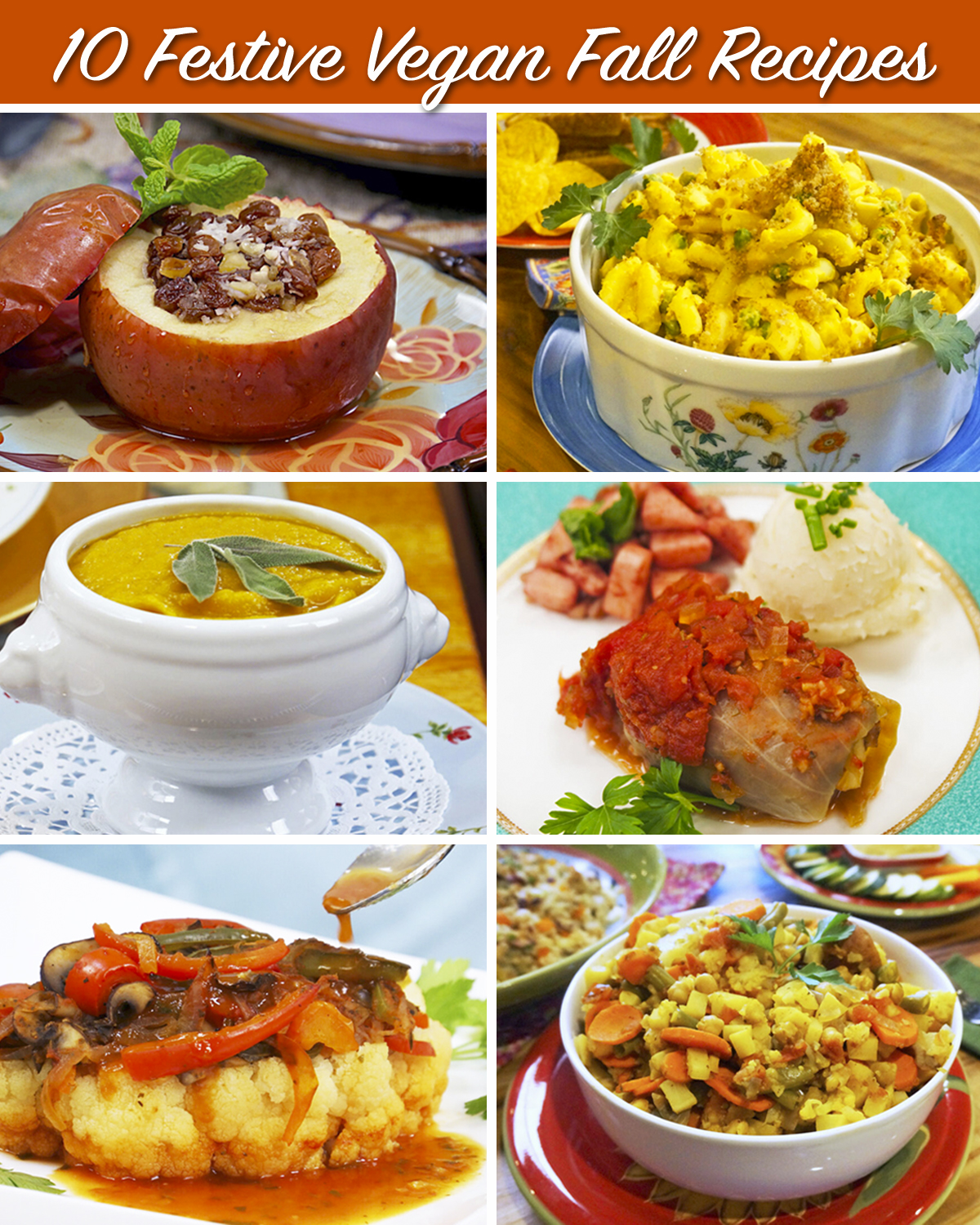 Festive Fall Fare - Jazzy Vegetarian - Vegan and Delicious!