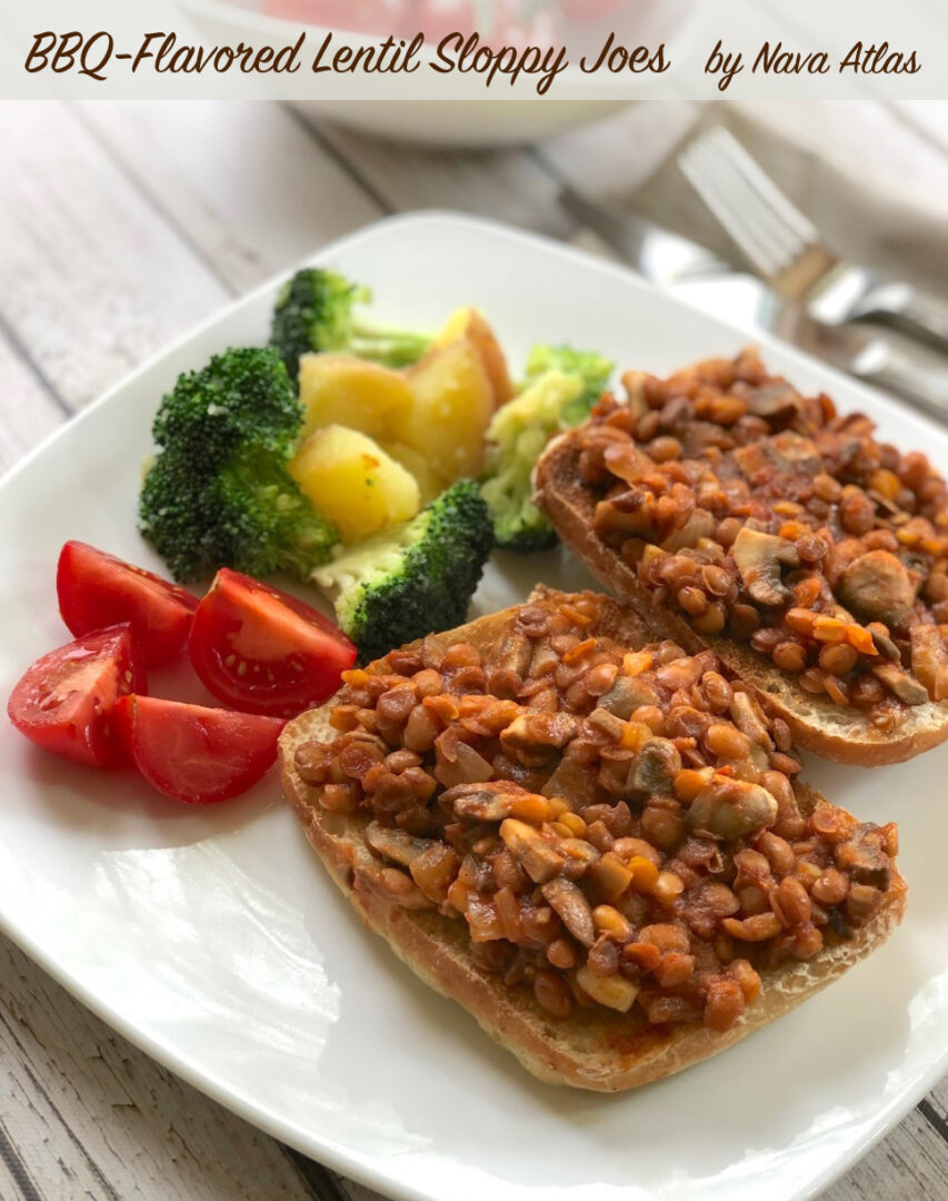 BBQ-Flavored Lentil Sloppy Joes by Nava Atlas - Jazzy Vegetarian ...