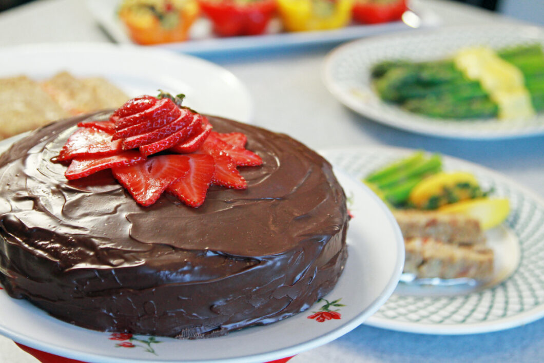 Festive Chocolate Ganache Cake - Jazzy Vegetarian - Vegan and Delicious!
