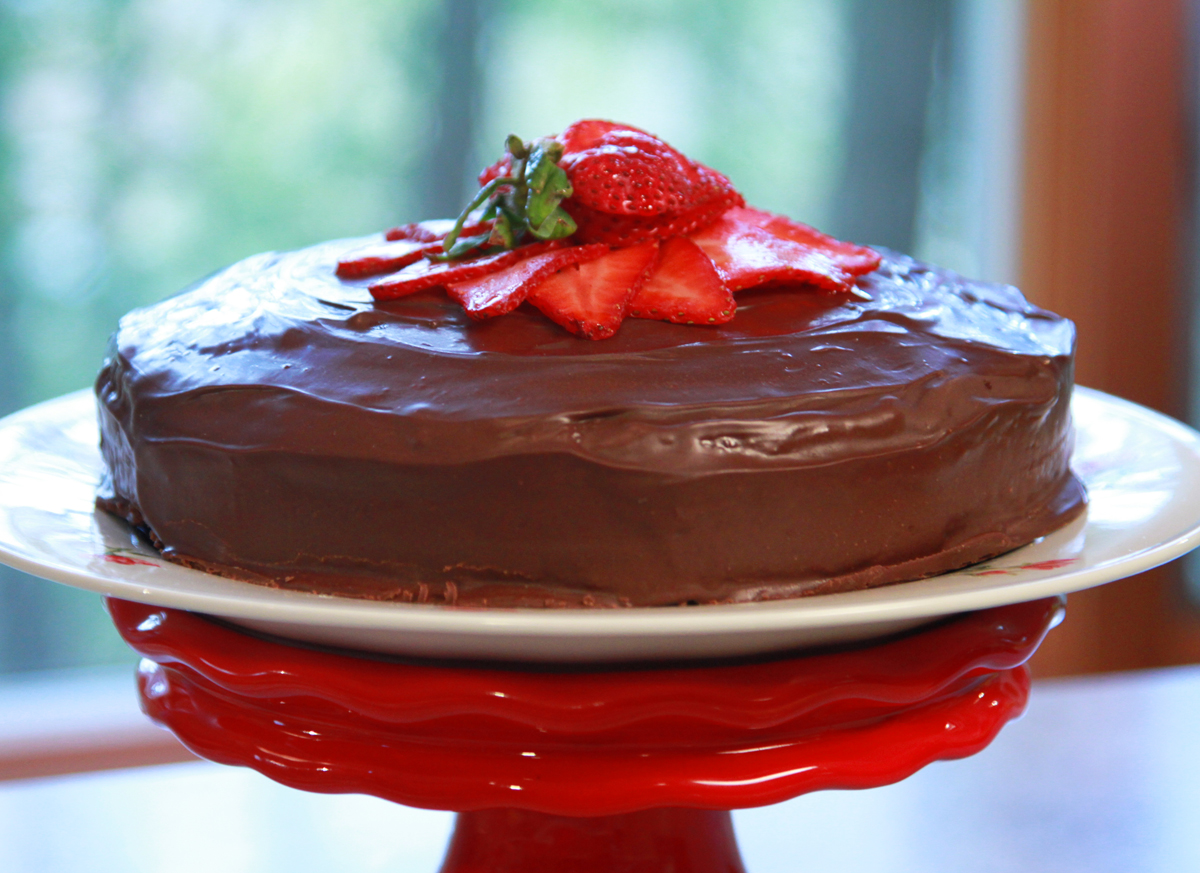 Festive Chocolate Ganache Cake - Jazzy Vegetarian - Vegan and Delicious!