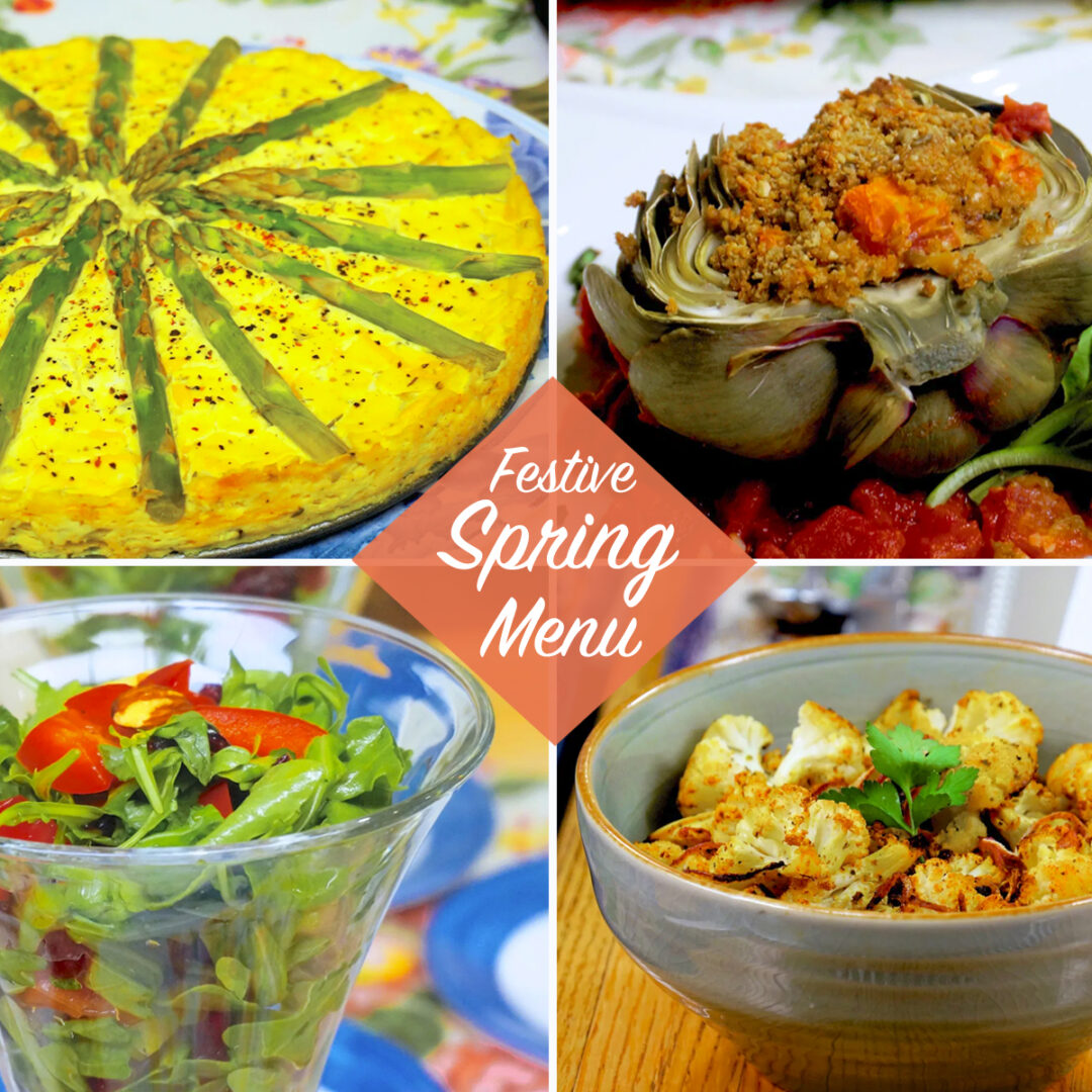 Festive Spring Meal - Jazzy Vegetarian - Vegan and Delicious!