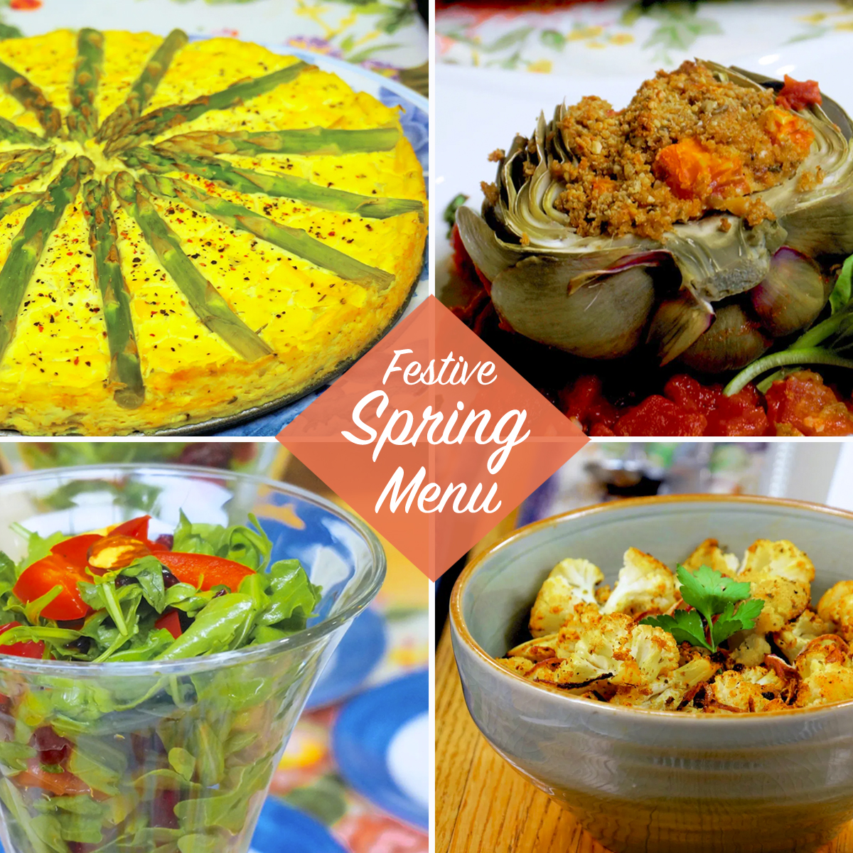 Festive Spring Meal - Jazzy Vegetarian - Vegan and Delicious!