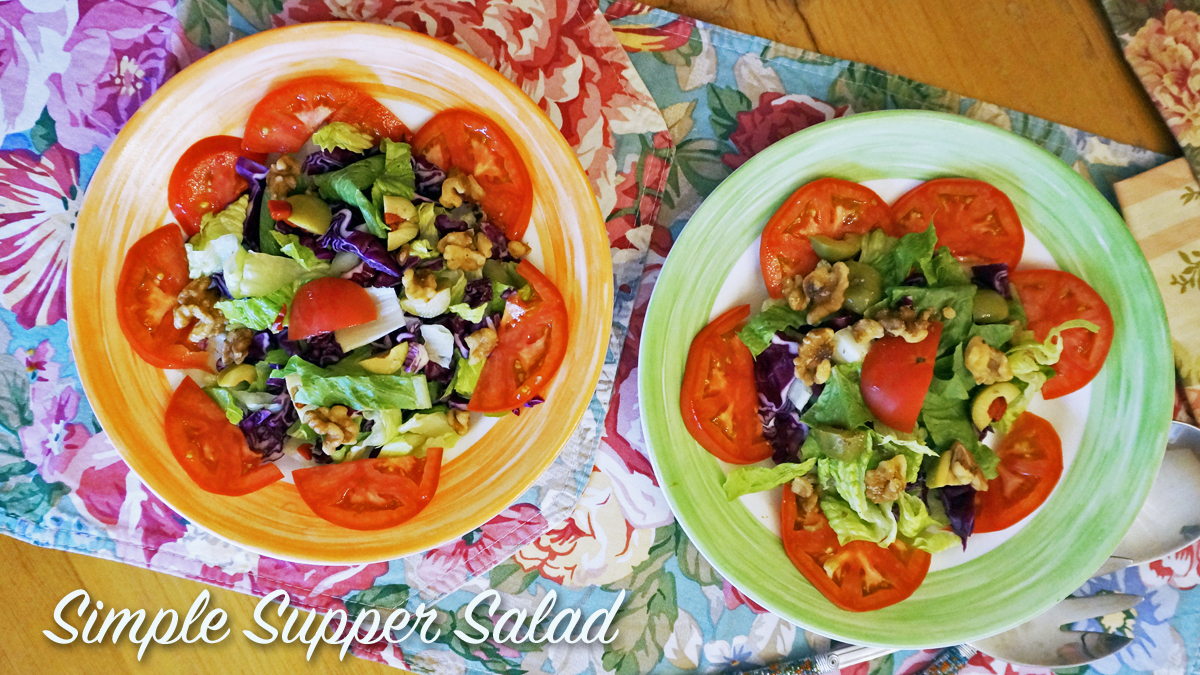Simple Supper Salad - Jazzy Vegetarian - Vegan and Delicious!
