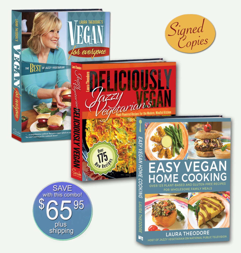Most Popular Cookbook Combo - Jazzy Vegetarian - Vegan and Delicious!