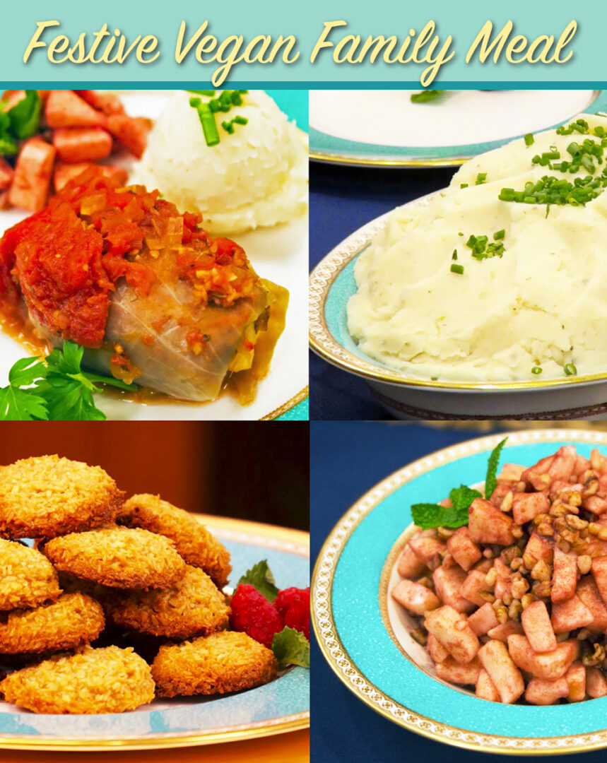 Festive Family Meal - Jazzy Vegetarian - Vegan and Delicious!