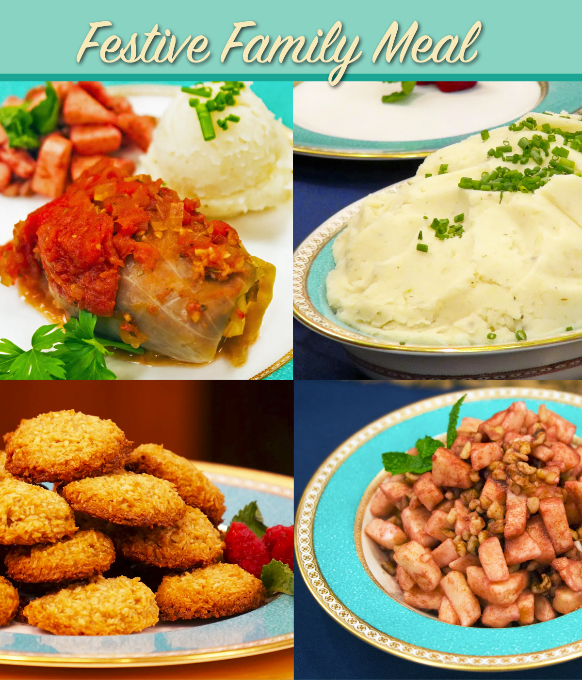 Festive Family Meal - Jazzy Vegetarian - Vegan and Delicious!