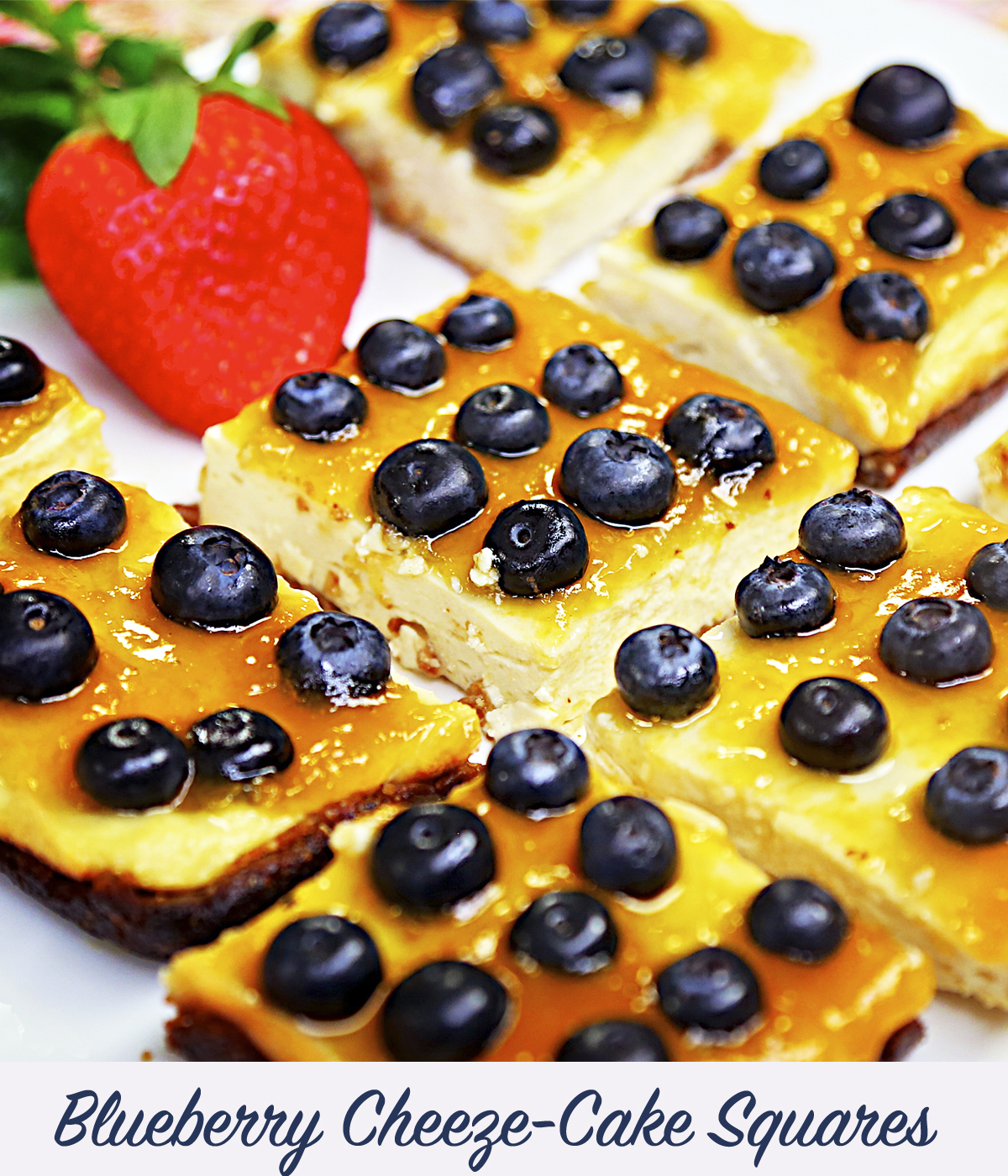 Blueberry Cheeze-Cake Squares - Jazzy Vegetarian - Vegan and Delicious!