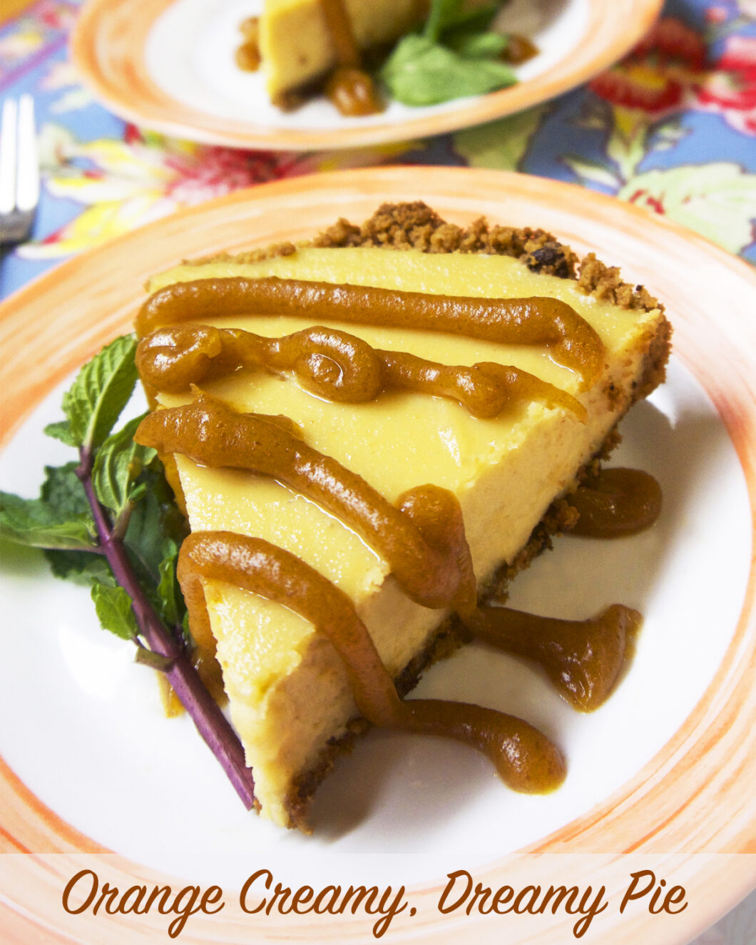 Orange Creamy, Dreamy Pie with Chocolate Chip Cookie Crumb Crust ...