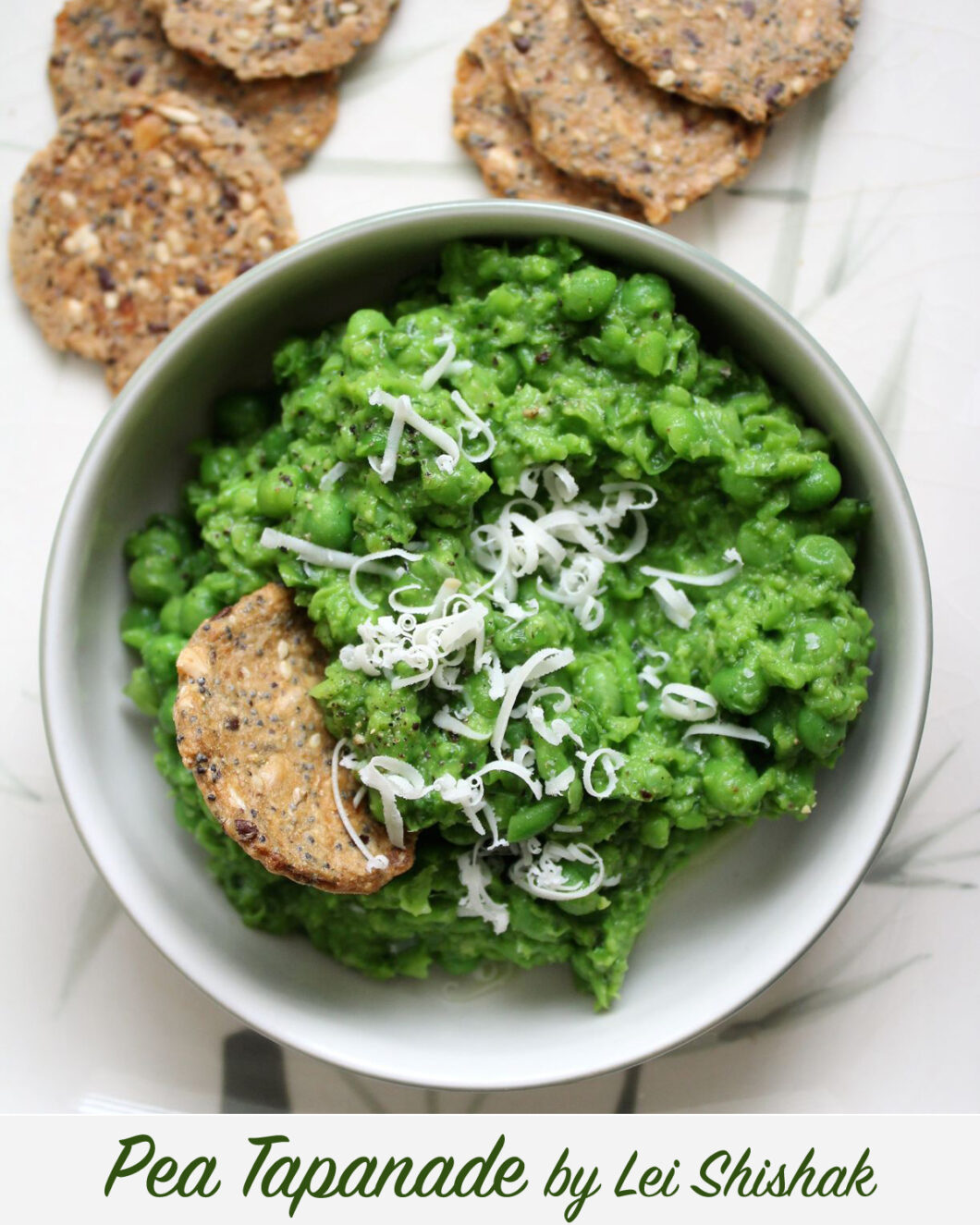 Pea Tapenade by Lei Shishak - Jazzy Vegetarian - Vegan and Delicious!
