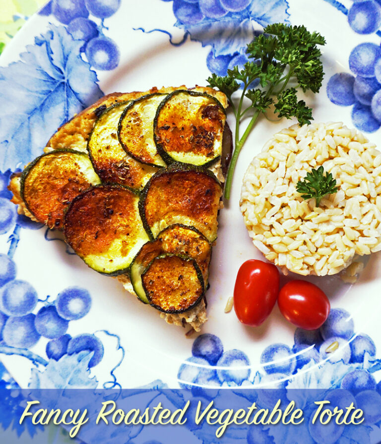 Fancy Roasted Vegetable Torte - Jazzy Vegetarian - Vegan and Delicious!