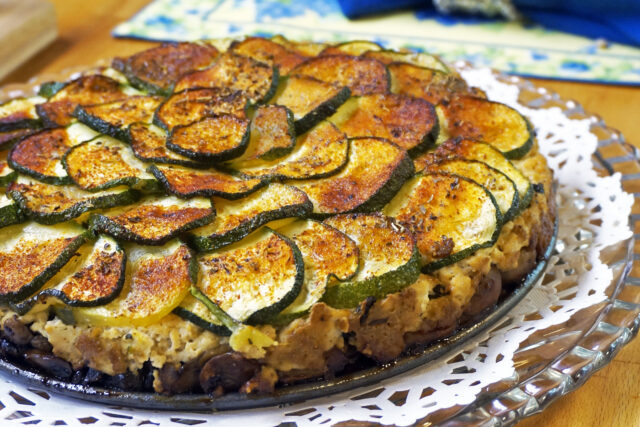 Fancy Roasted Vegetable Torte - Jazzy Vegetarian - Vegan and Delicious!