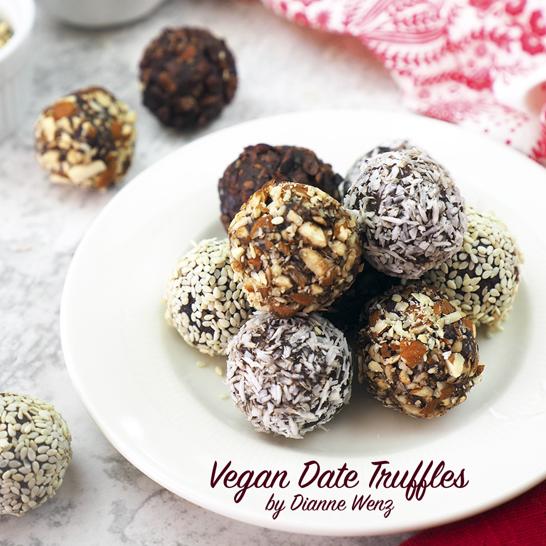 Vegan Date Truffles, by Dianne Wenz - Jazzy Vegetarian - Vegan and ...
