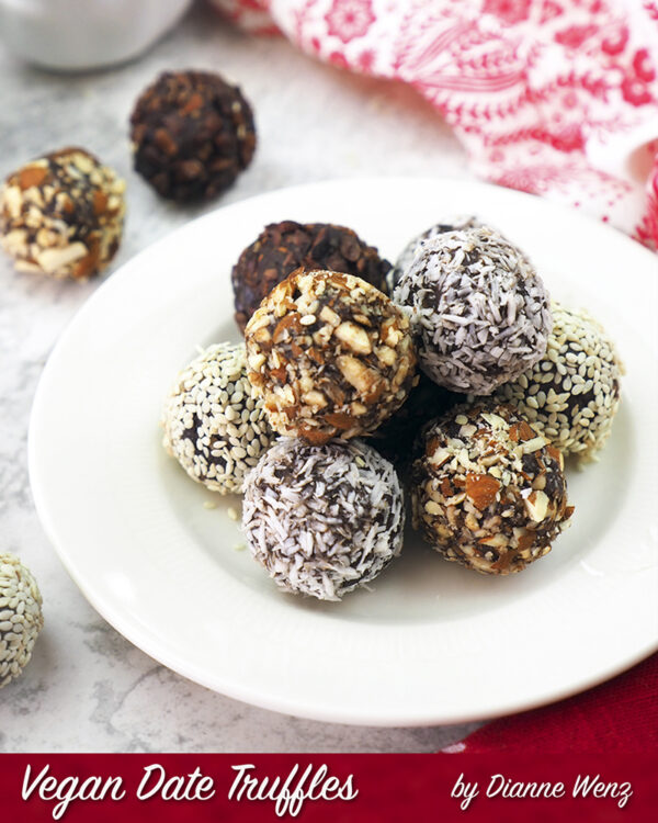 Vegan Date Truffles, by Dianne Wenz - Jazzy Vegetarian - Vegan and ...