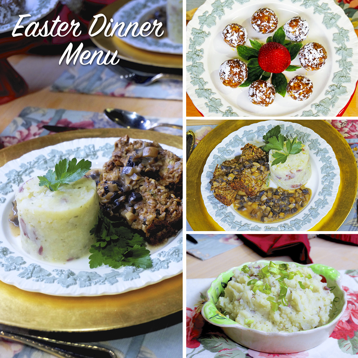 Easter Dinner Menu - Jazzy Vegetarian - Vegan and Delicious!