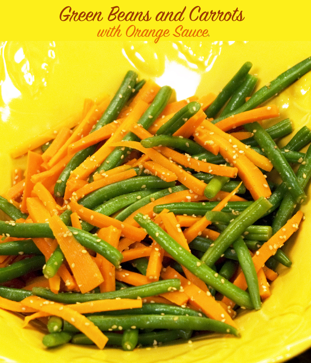 Steamed Green Beans and Carrots with Orange Sauce - Jazzy Vegetarian ...
