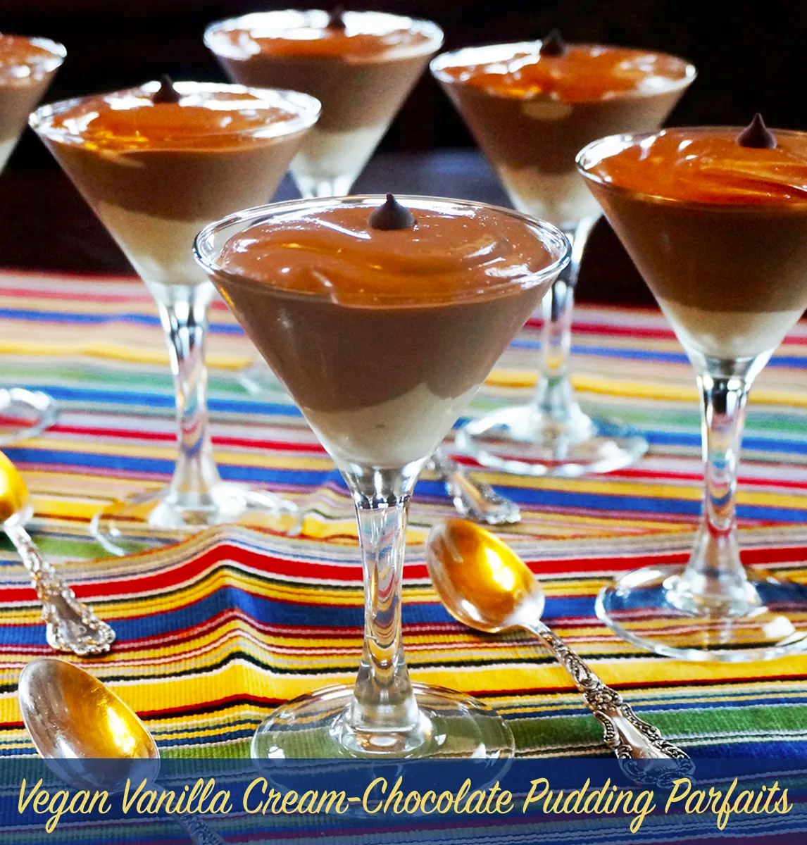 Vegan Vanilla Cream-Chocolate Pudding Parfaits - Jazzy Vegetarian ...