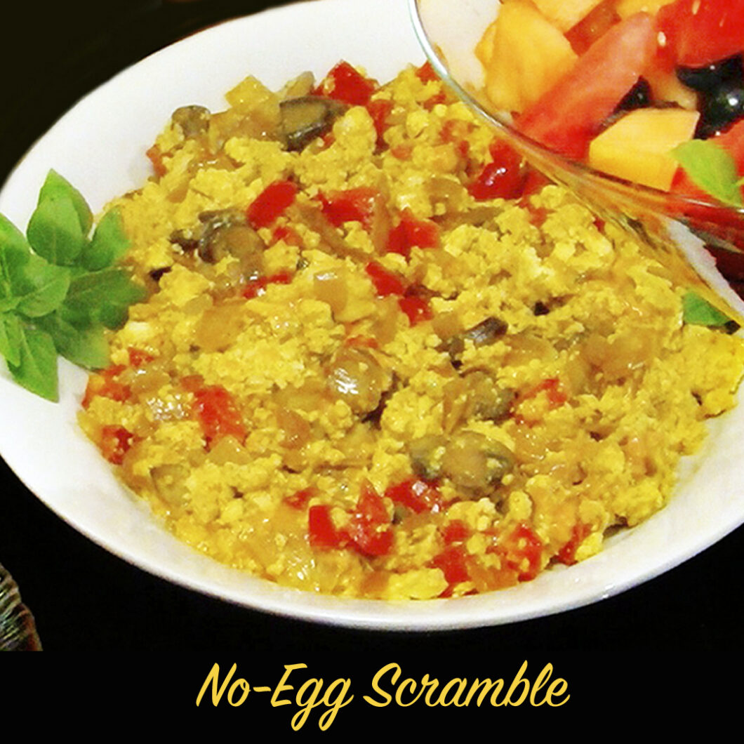 No-Egg Scramble - Jazzy Vegetarian - Vegan and Delicious!