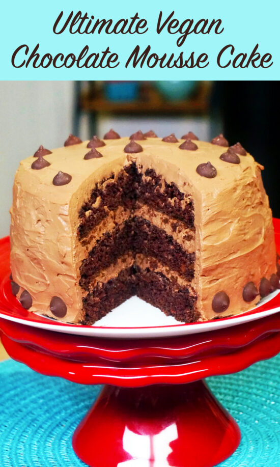 Divine Chocolate Mousse Cake - Jazzy Vegetarian - Vegan and Delicious!