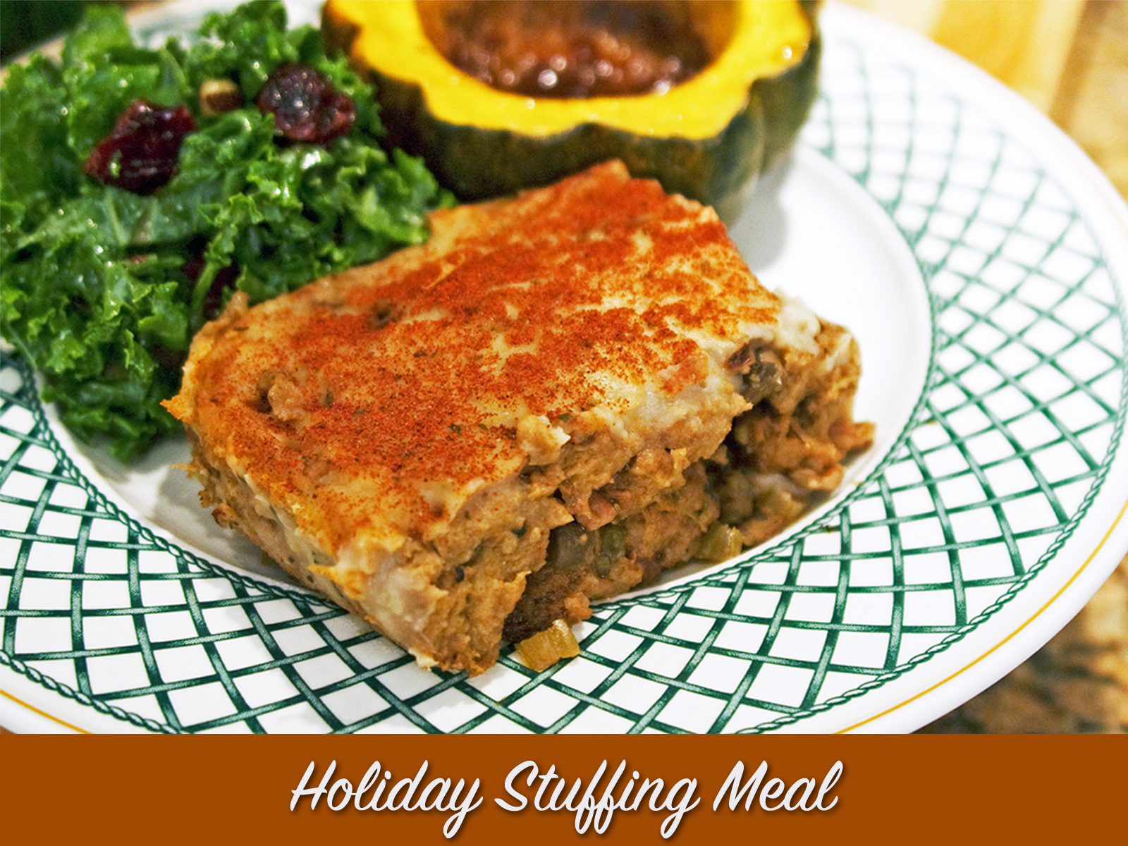 Holiday Stuffing Casserole - Jazzy Vegetarian - Vegan and Delicious!
