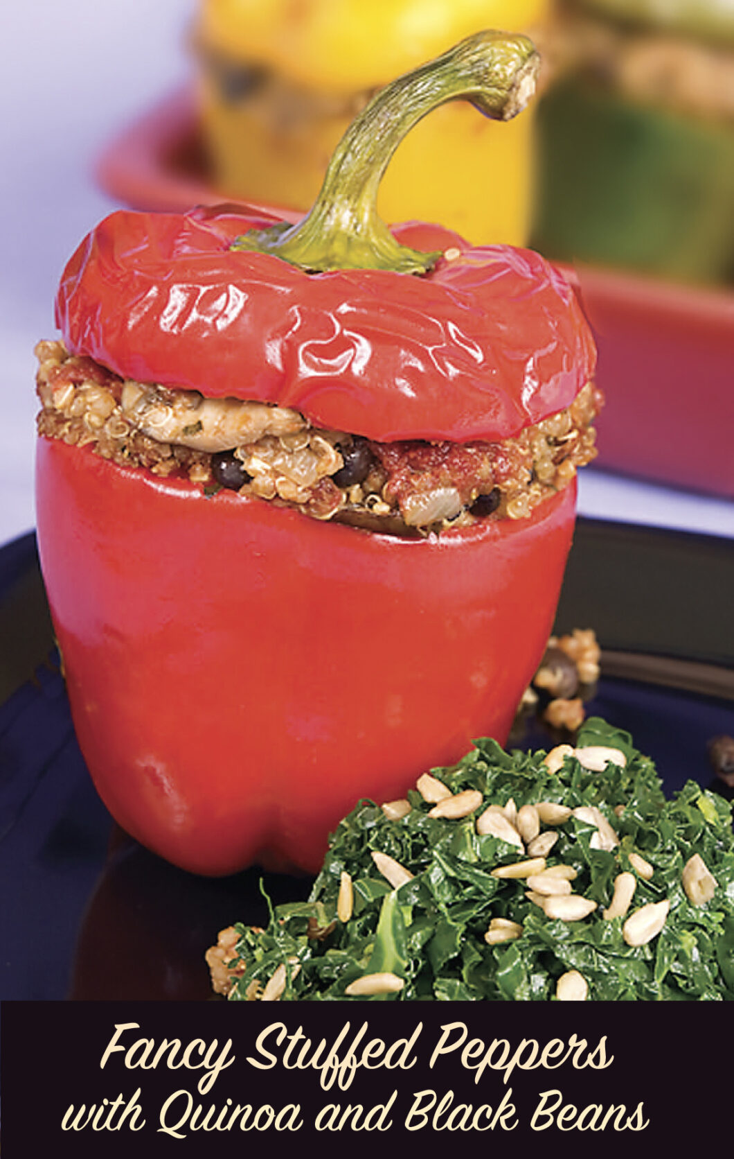 Fancy Stuffed Peppers with Quinoa and Black Beans - Jazzy Vegetarian ...