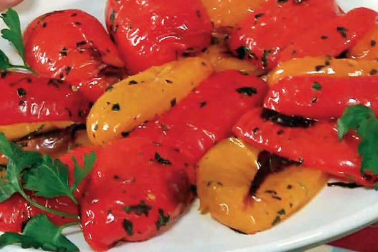Basil Roasted Peppers - Jazzy Vegetarian - Vegan and Delicious!