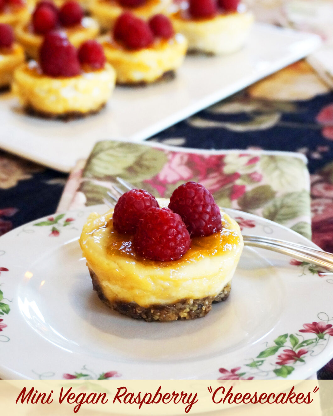 Pretty Little Vegan Raspberry Cheesecakes - Jazzy Vegetarian - Vegan ...