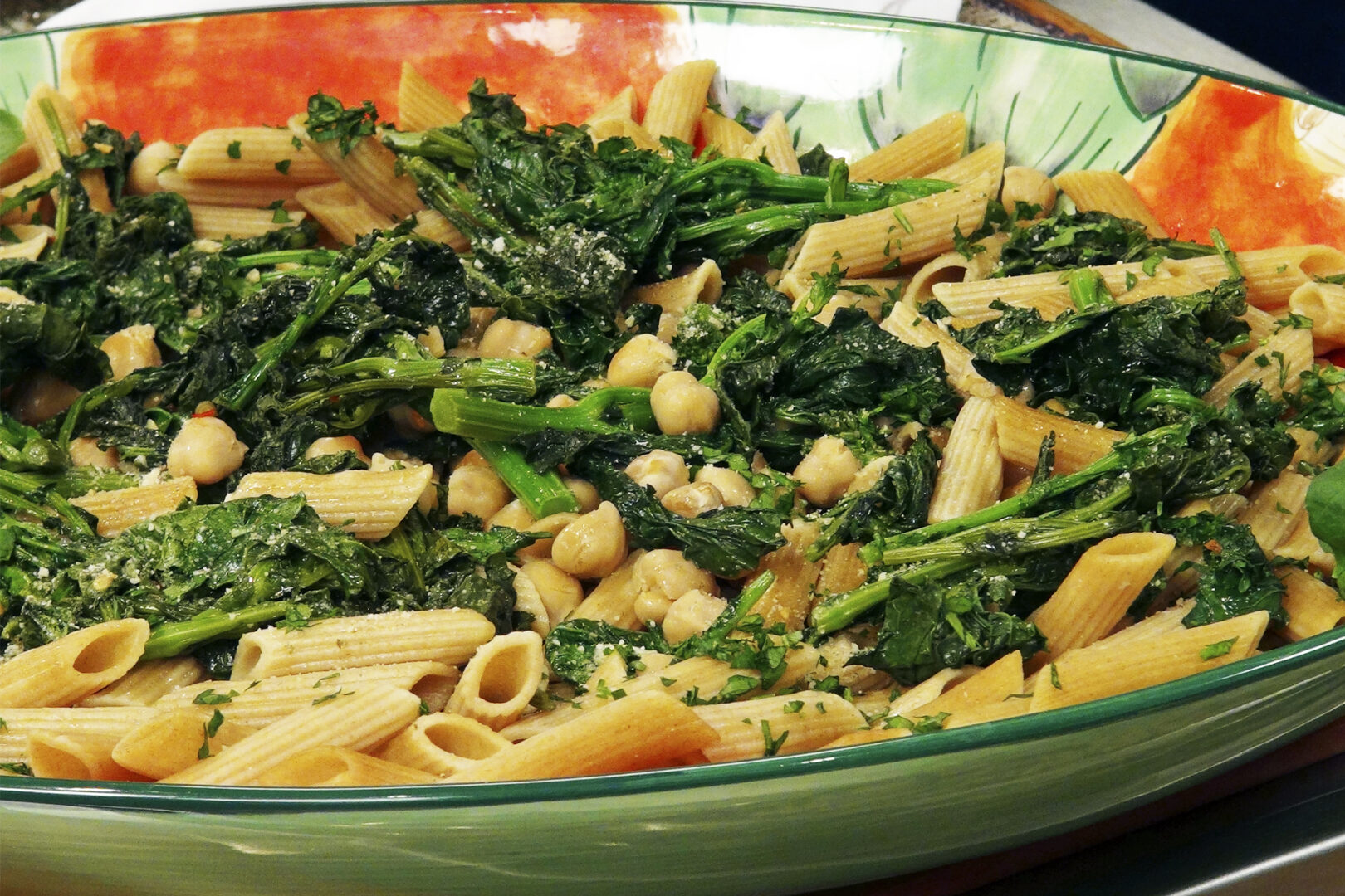 Penne with Garbanzo Beans and Broccoli Rabe - Jazzy Vegetarian - Vegan ...