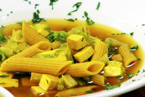 Penne and Lettuce Soup - Jazzy Vegetarian - Vegan and Delicious!