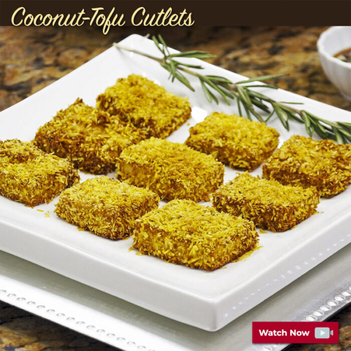 Coconut-Encrusted Tofu Cutlets - Jazzy Vegetarian - Vegan and Delicious!
