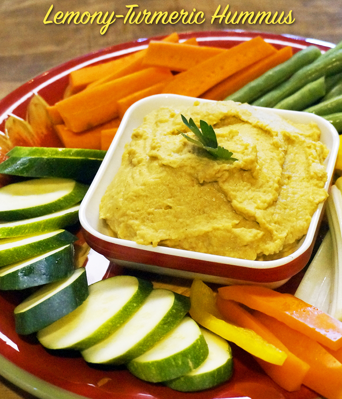 Lemony-Turmeric Hummus - Jazzy Vegetarian - Vegan and Delicious!