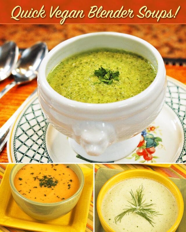 Quick Vegan Blender Soups! - Jazzy Vegetarian - Vegan and Delicious!