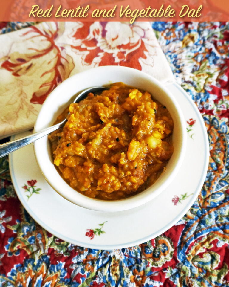 Red Lentil and Vegetable Dal - Jazzy Vegetarian - Vegan and Delicious!