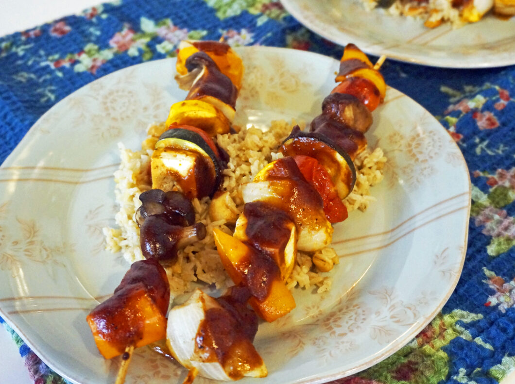 Vegan Veggie-Tofu Kebabs - Jazzy Vegetarian - Vegan and Delicious!